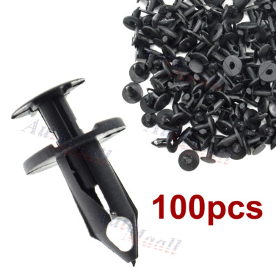 100pcs ATV Retainer Clip Push Pin Splash Guard Body Panel Clip For ...
