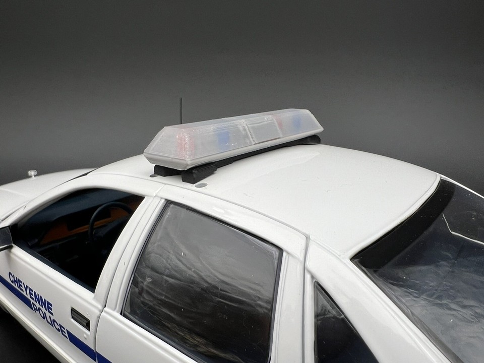 1/18 Scale Clear Code 3 LP6000 Lightbar W/ Blue Red Internal Lens | eBay