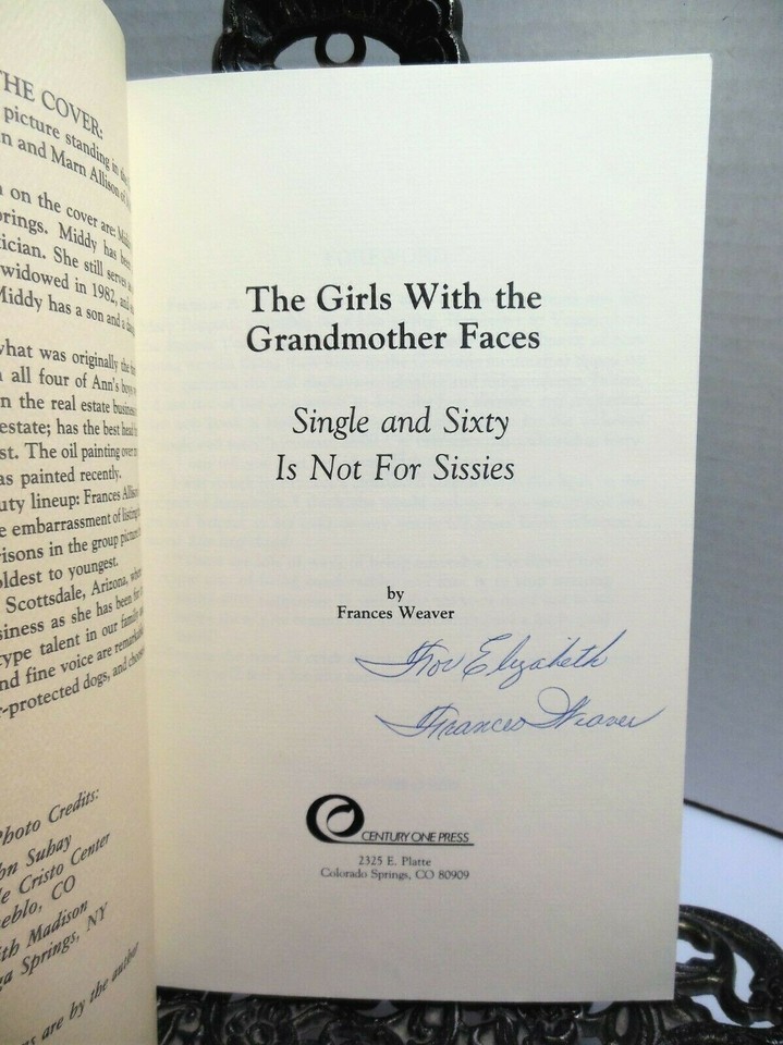 Girls with the Grandmother Faces SIGNED Frances Weaver Older Women ...