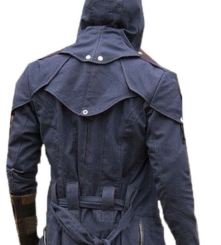 Assassin's Creed Unity Arno Dorian Denim Cloak Cosplay Costume with ...