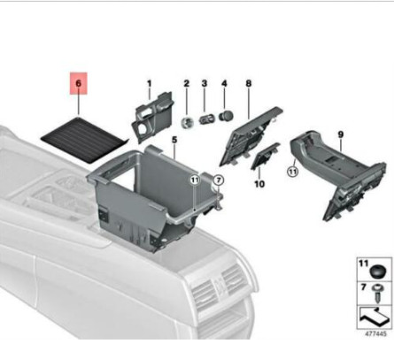 BMW X5 X6 F15 F16 F85 F86 X5 25D 25DX FLOOR MAT VELOURS 51169267951 NO ...