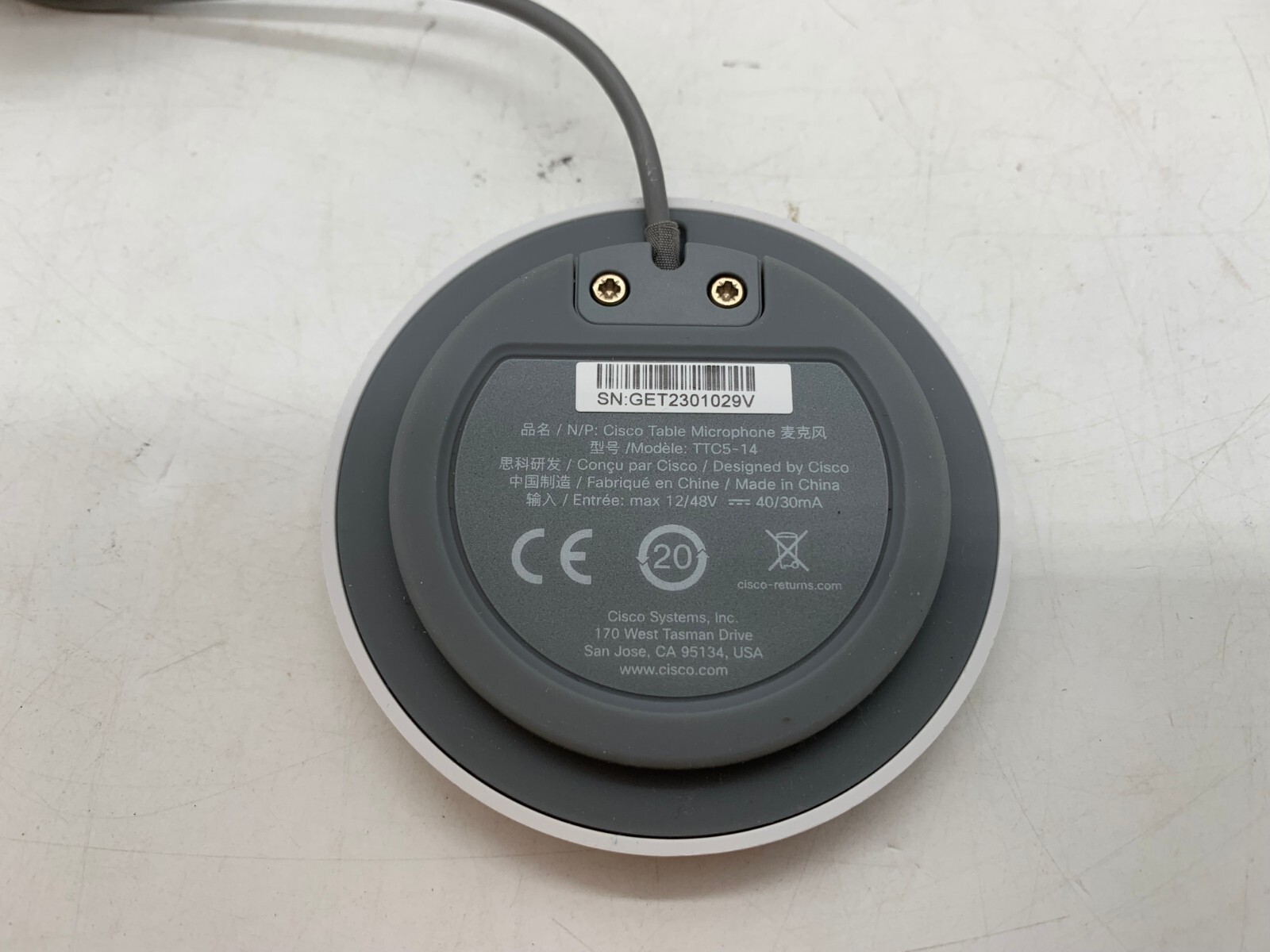 Cisco Ttc5 - 14 Conference Table Mics for sale online | eBay