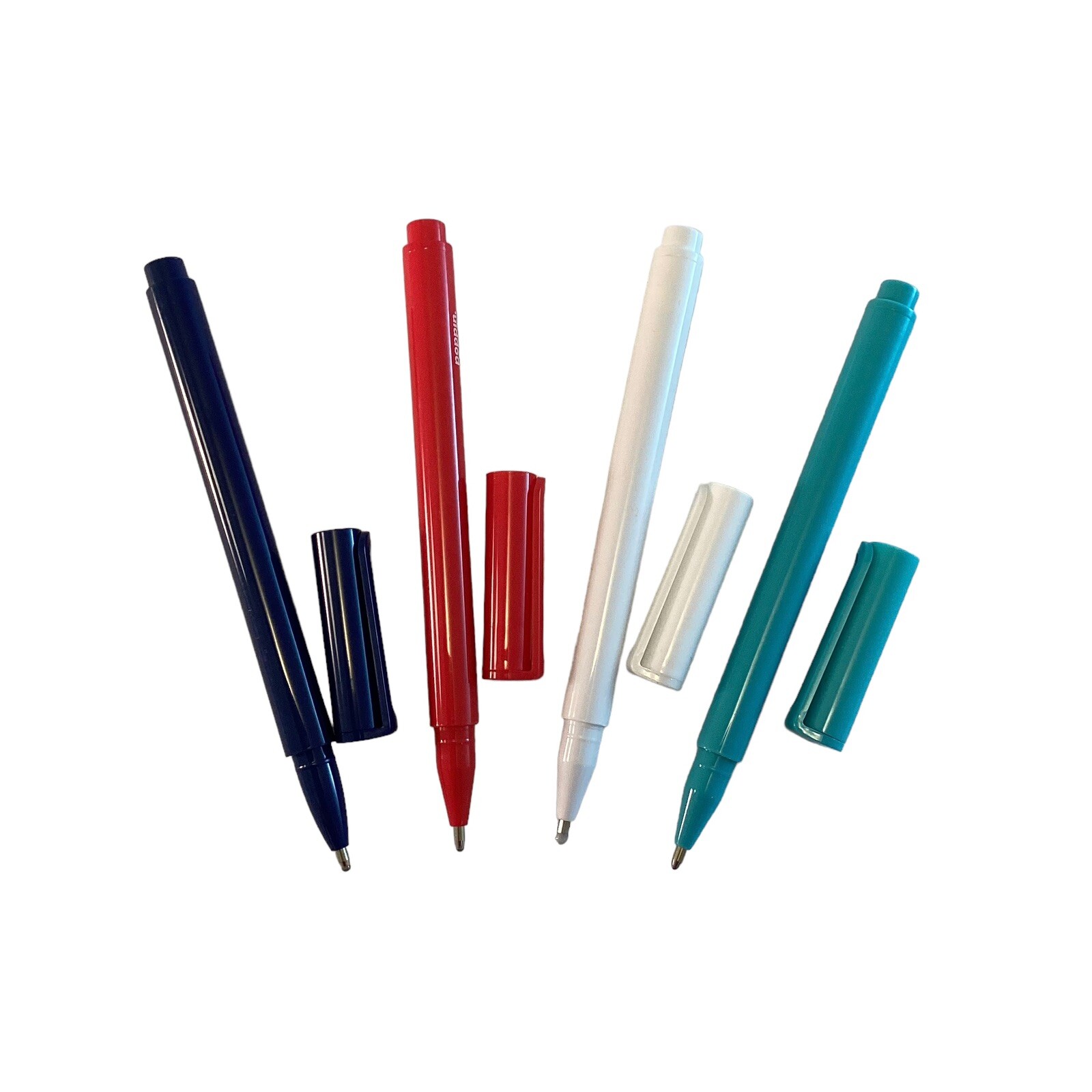 Poppin Ballpoint Pen Set of (4) Multi Color Barrels 1mm Med Black and ...