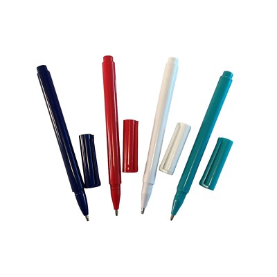 Poppin Ballpoint Pen Set of (4) Multi Color Barrels 1mm Med Black and ...