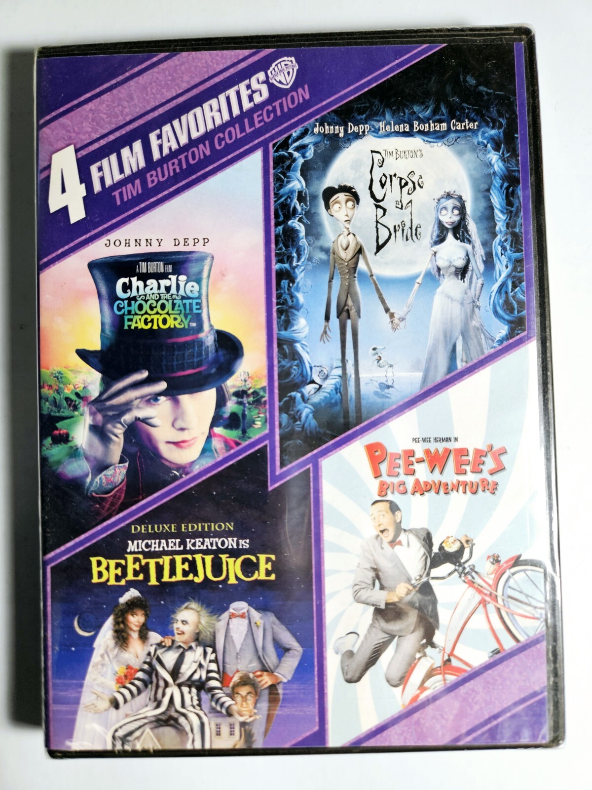 Tim Burton Collection 4 Film Favorites DVD - Beetlejuice, Pee-Wee- New ...