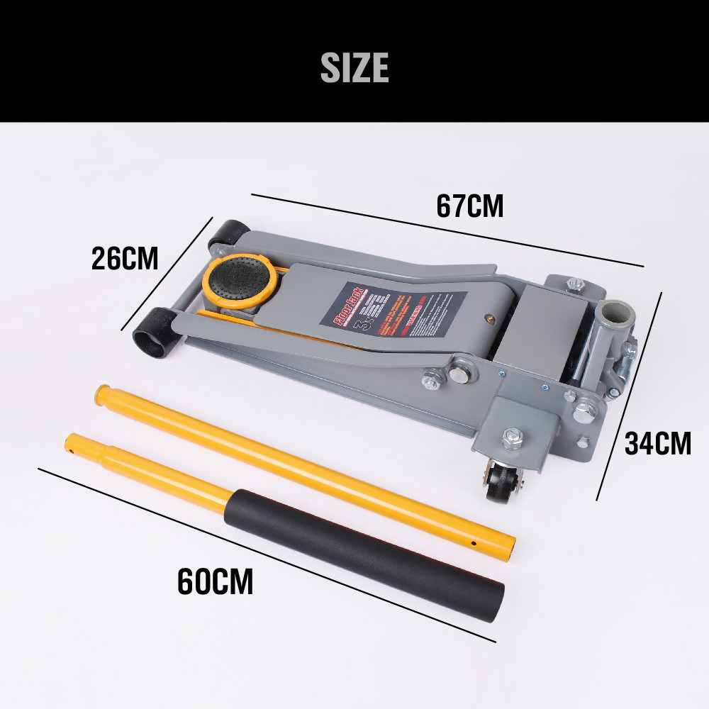 New 3 Ton Low Profile Trolley Jack Hydraulic Floor Car Lifter Dual Pump ...