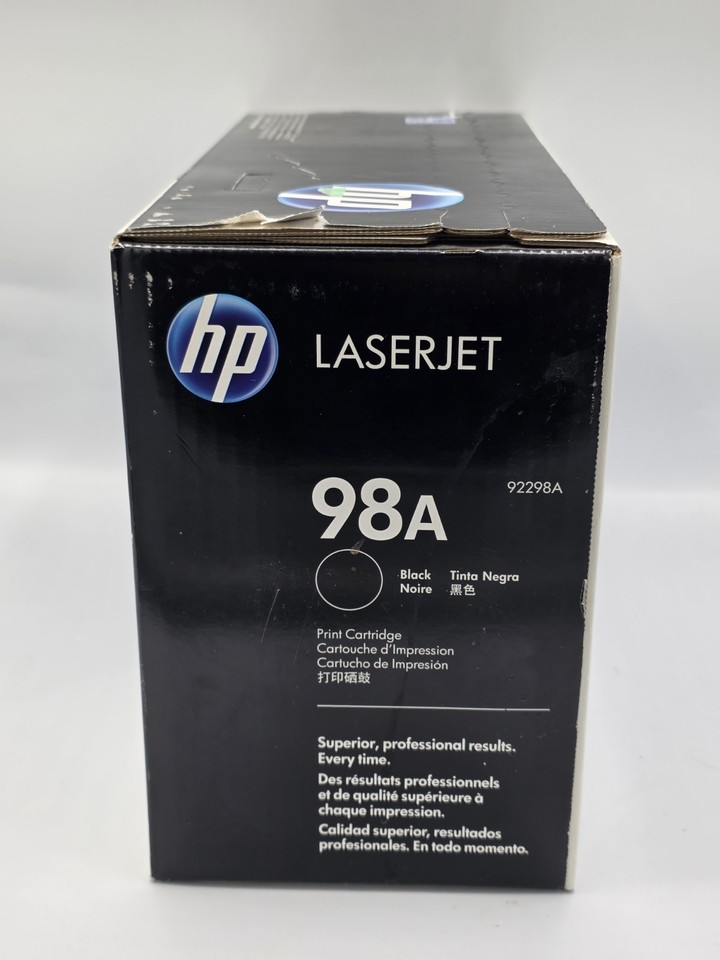 NEW HP Genuine 98A Black Toner Cartridge 92298A OEM Sealed for LaserJet ...