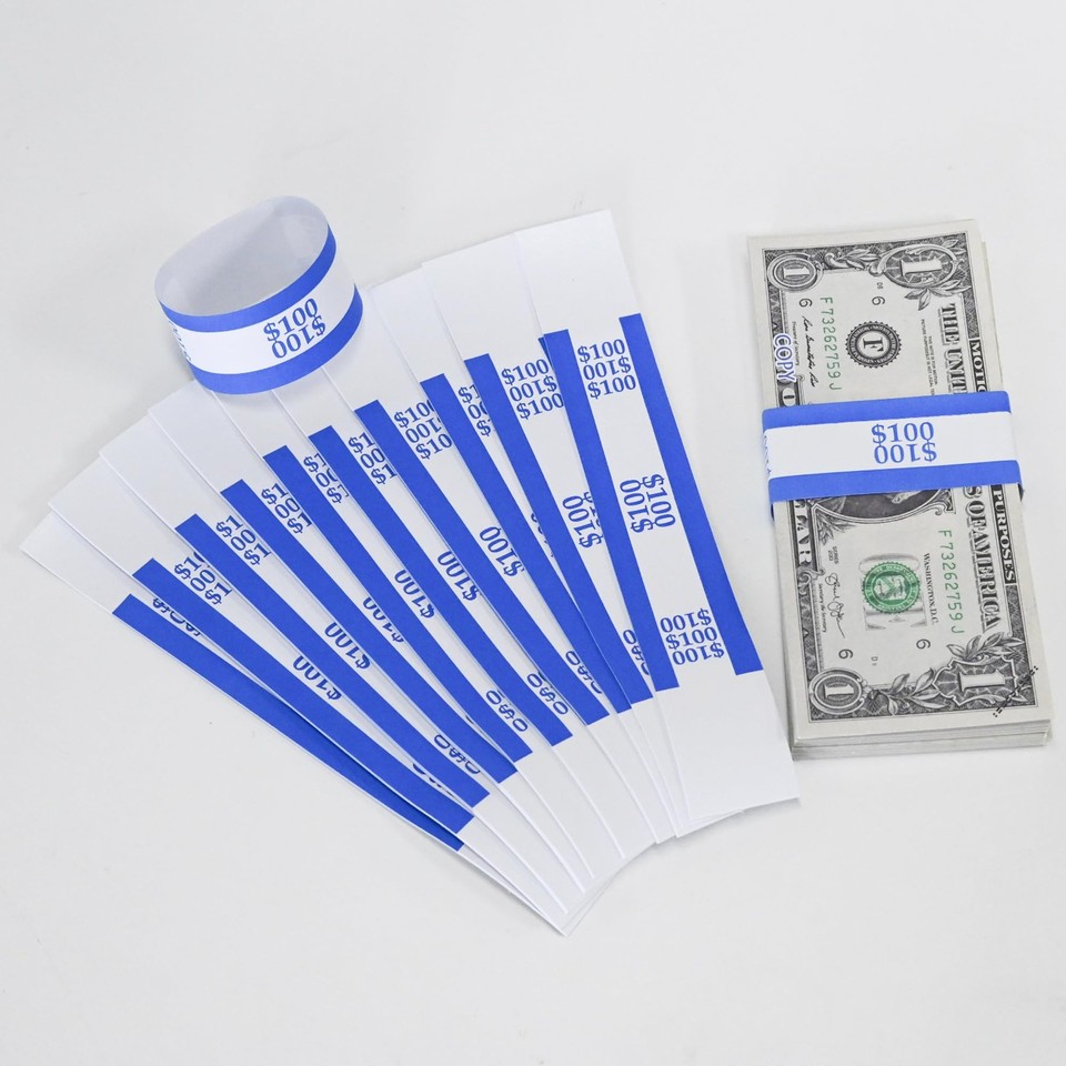 Currency Straps – Bill Wrappers, Money Bands to Organize Bills, ABA ...