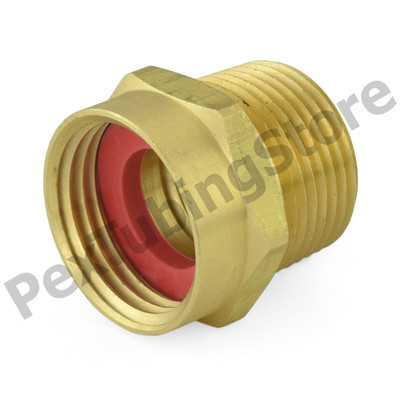 3/4" Female Garden Hose x 3/4" MIP (tapped 1/2" FIP) Brass Adapter ...