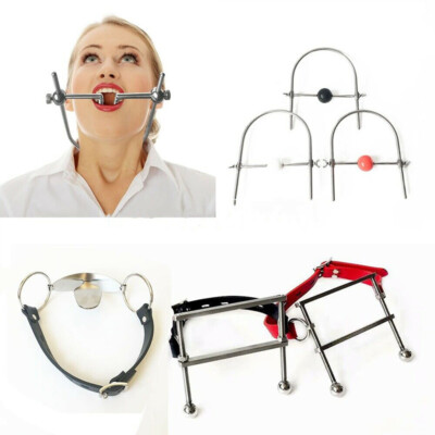 Stainless Steel New Collar Open Mouth Gag Restraint Oral Bandage | eBay