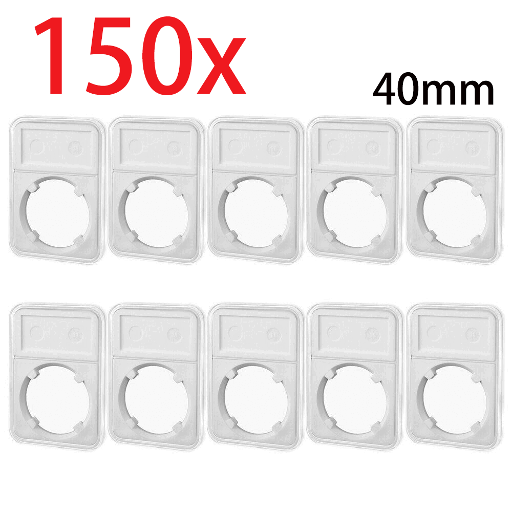 150X Coin Case Slab Display Holder Storage 40mm For AMERICAN SILVER ...
