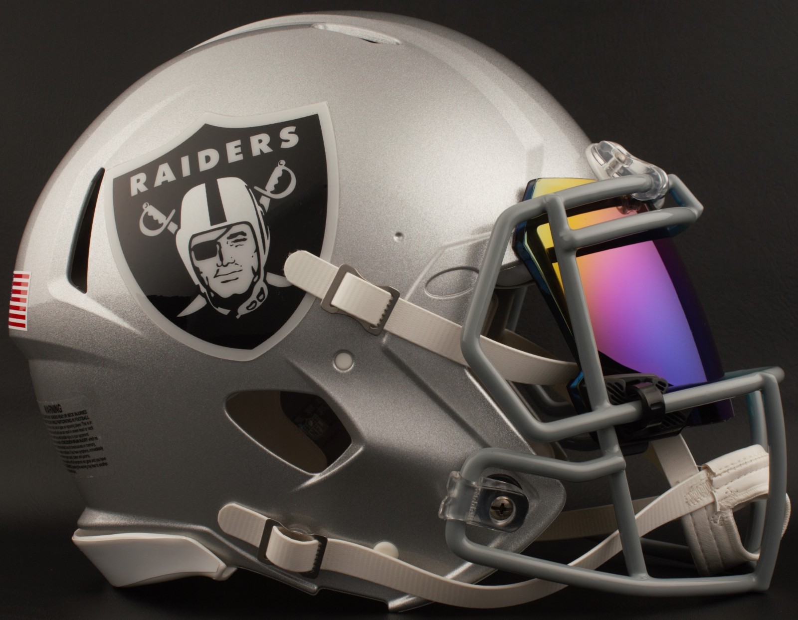 OAKLAND RAIDERS NFL Football Helmet with SHOC 2.0 Visor / Eye Shield | eBay
