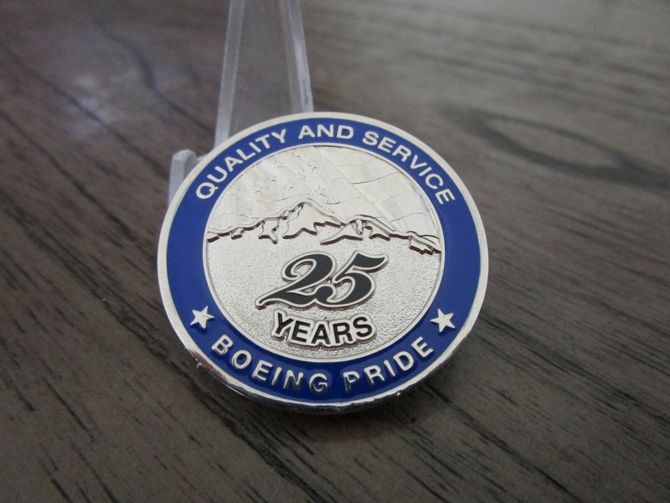 The Boeing Company 25 Years Salt Lake City Challenge Coin #219H | eBay
