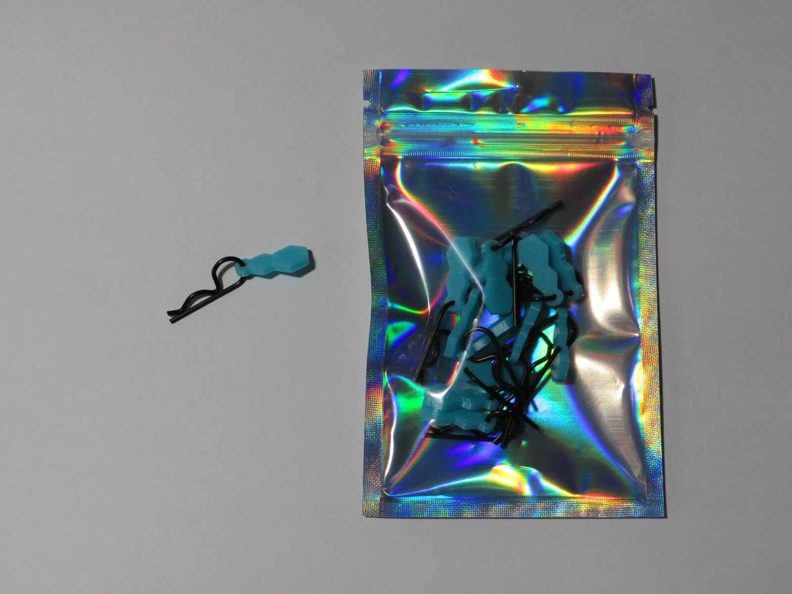 rc body pins and flexi pulls , black body pins with blue pulls , 1/10th ...