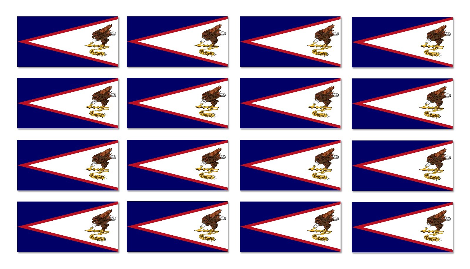 x12 Pack Samoan Samoa Flag WSM WS Car Truck Window Bumper Sticker Decal ...