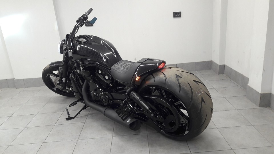 HARLEY-DAVIDSON V-ROD CUSTOM REAR FENDER 07-17 VRSCDX VROD VRSC SEAT ...