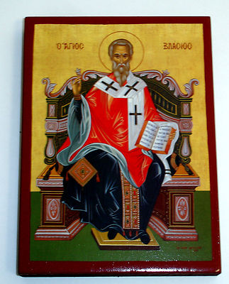 Icona St Blasius Saint Blaise San Blas San Biagio Icon Icoon Icona ...