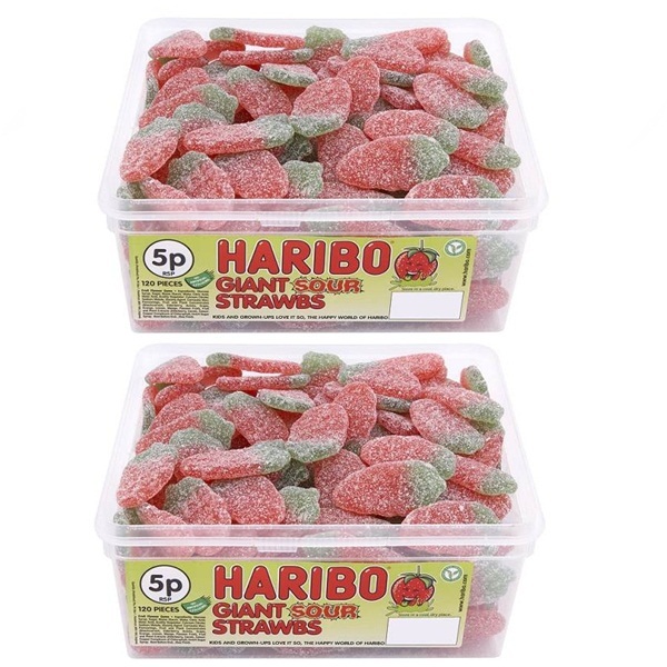 2 X FULL TUBS HARIBO SWEETS WHOLESALE DISCOUNT CANDY BOX PARTY FAVOURS ...