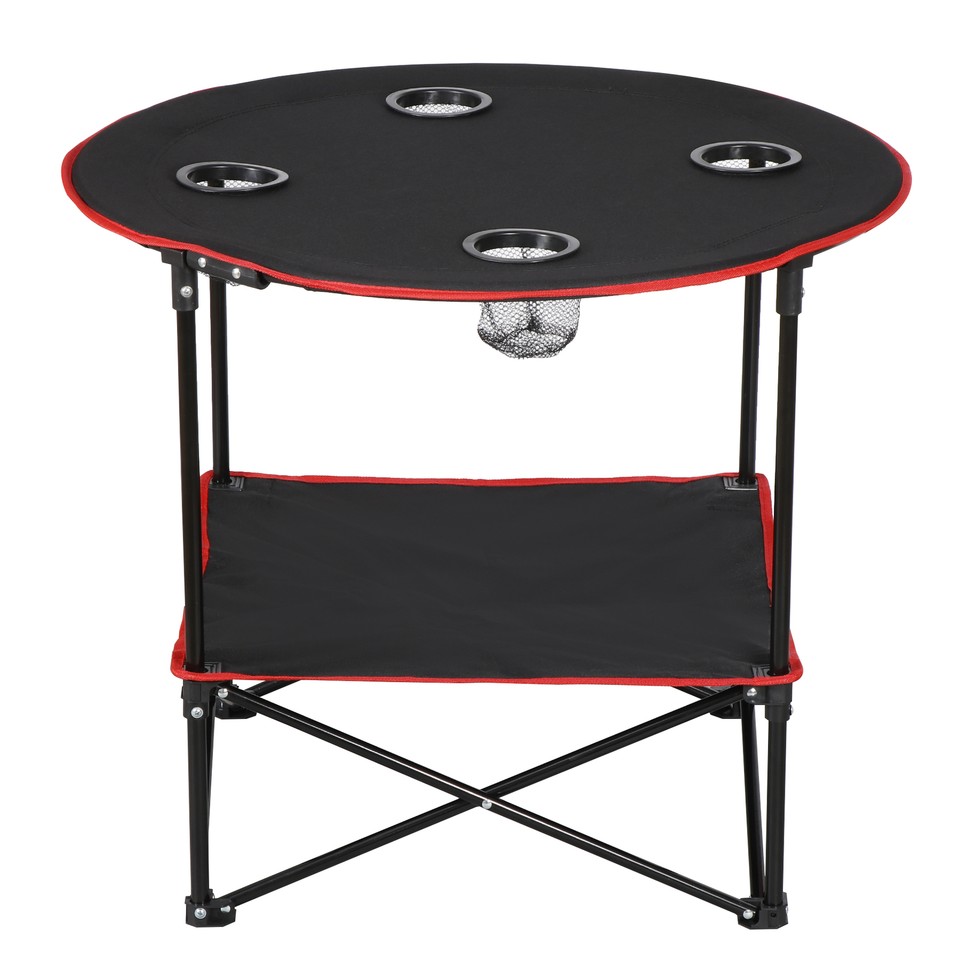 Lightweight Folding Table Waterproof Beach Table for Outside with 4 Cup ...