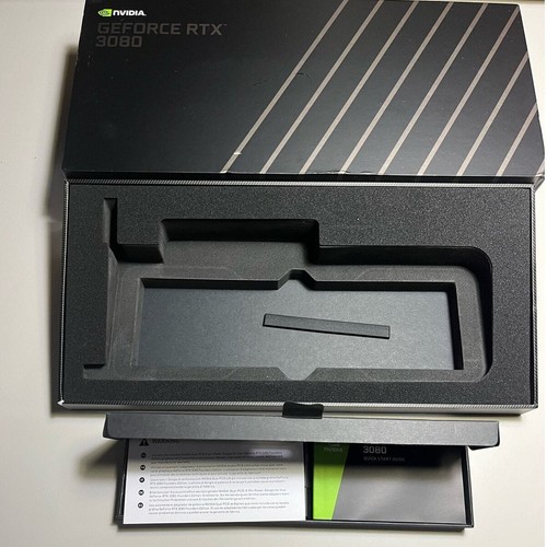 Nvidia Geforce RTX 3080 ** EMPTY BOX ONLY ** Founders Edition w Foam ...