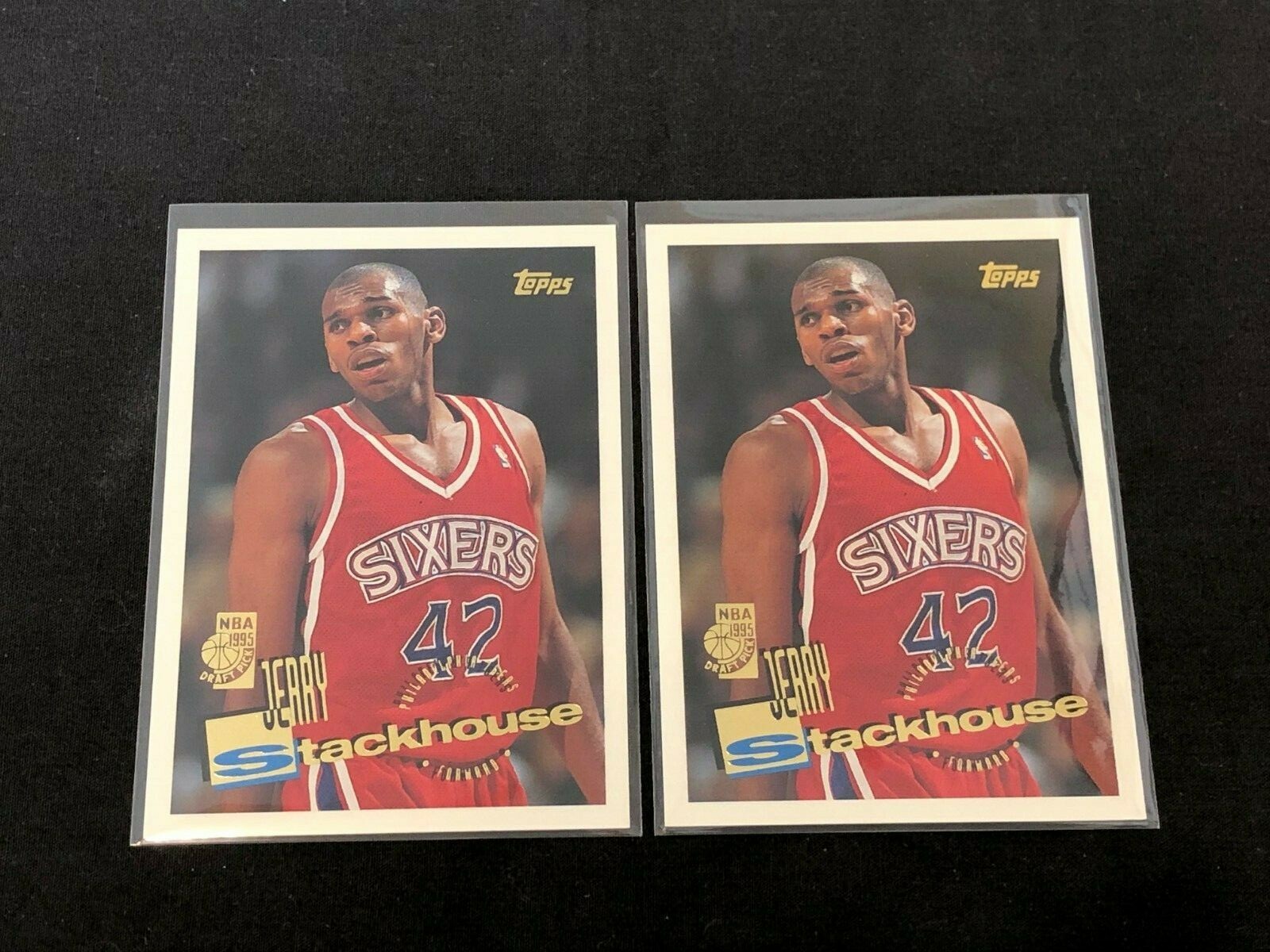 1995-96 Topps Jerry Stackhouse Rookie Card RC (#229) - Lot of 2x | eBay
