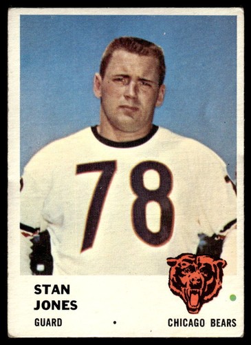 1961 Fleer Stan Jones #6 Chicago Bears Football Card | eBay