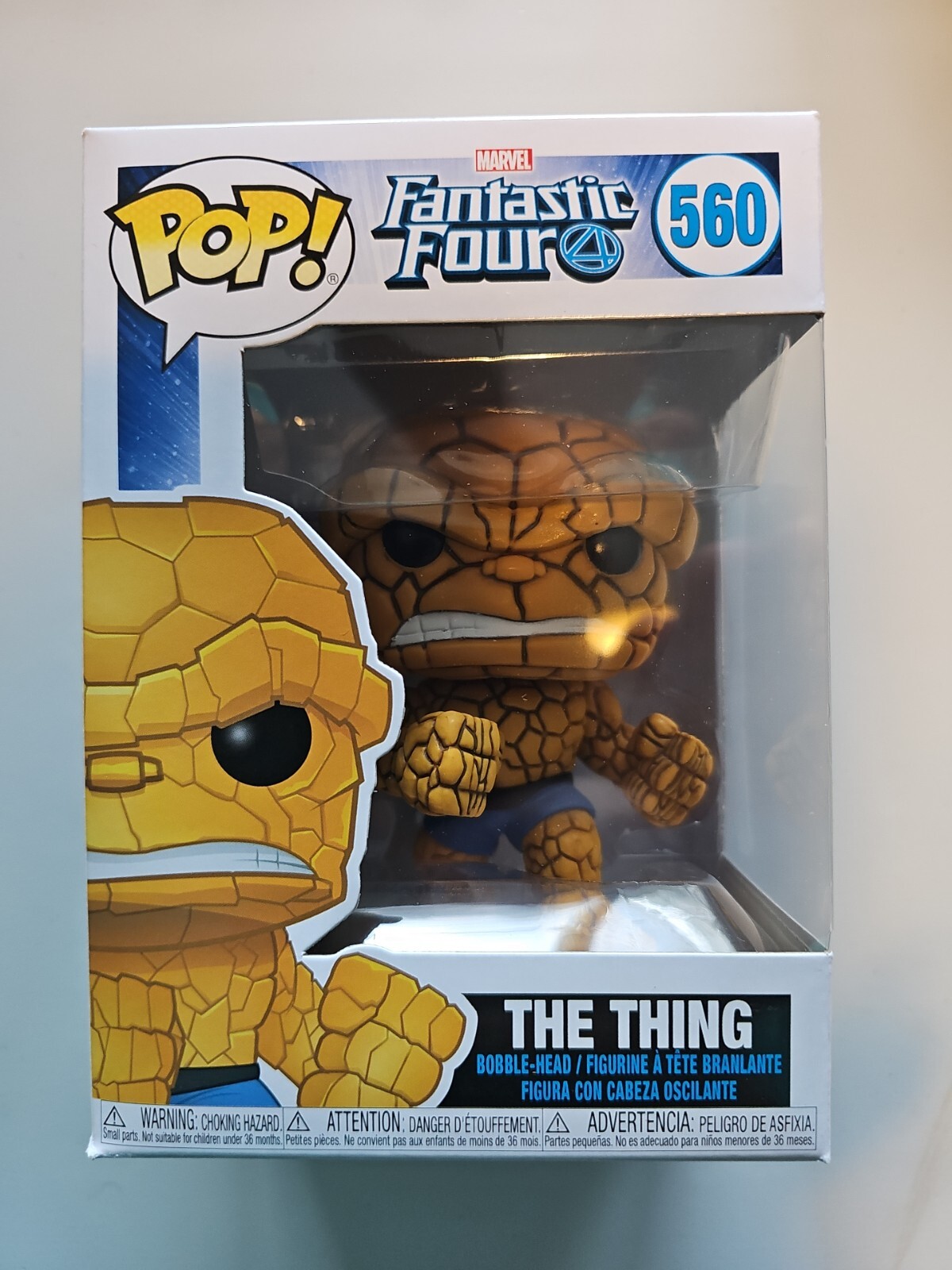 Funko Pop! Fantastic Four The Thing #560 Bobble-Head Vinyl Figure ...