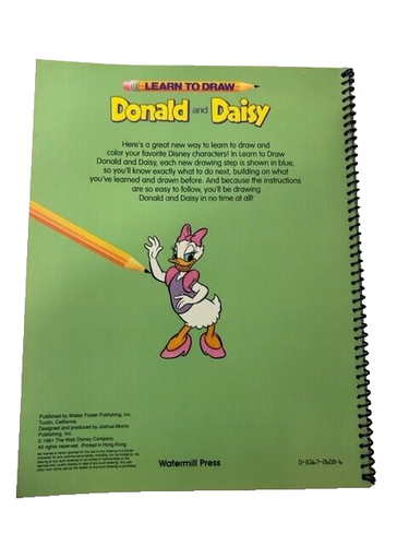 Disney Learn to Draw Donald and Daisy by Walter Foster- NEW, FREE ...