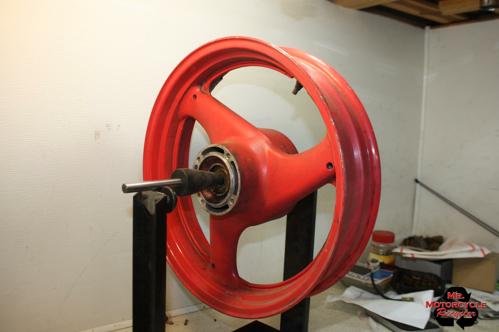 1993 SUZUKI KATANA 600 GSX600F OEM REAR WHEEL BACK RIM W CUSH DRIVE W75 ...