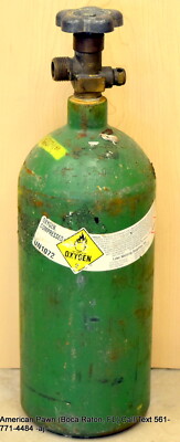 DOT 3AA-2015 TC 3AAM-154 2015psi 15.5"H 5.4"D UN1072 Oxygen Steel ...