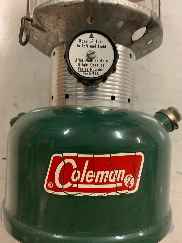 Vintage 1971 Coleman 228F Double Mantle Liquid Fuel Camping Large ...