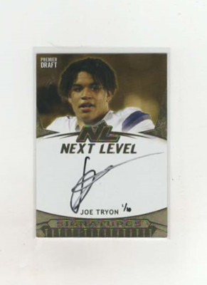 2021 Sage Premier Draft Joe Tryon Next Level Signatures Auto RC 1/10 ...
