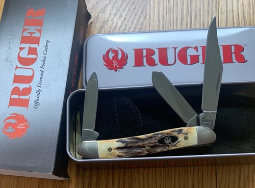 CASE RUGER STAG STOCKMAN KNIFE NEVER USED IN BOX #53087 SS D9 | eBay