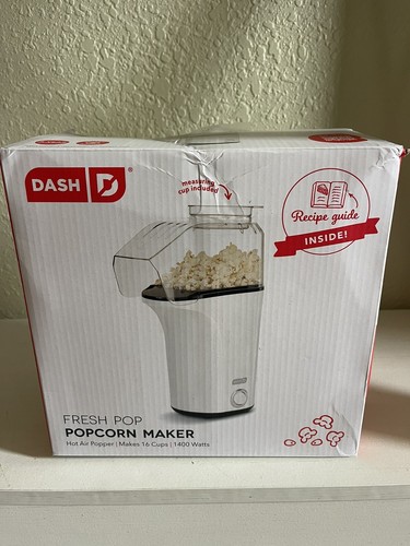 DASH Fresh Pop Hot Air Popper Popcorn Maker Makes 16 Cups RED w/ Measuring Cup | eBay