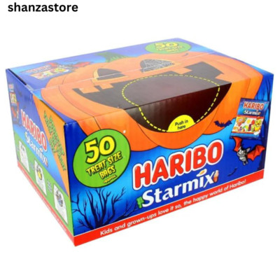 HARIBO Starmix Party Box 50 x 16g Mini Bags Party Multipack 800g ...