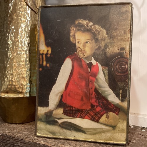 VTG Edward Sharp & Sons Tin Lovely School Girl Portrait Made In England ...