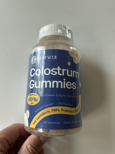 Bovine Colostrum Supplement Gummies high-potency 60% IgG, 90 count ...