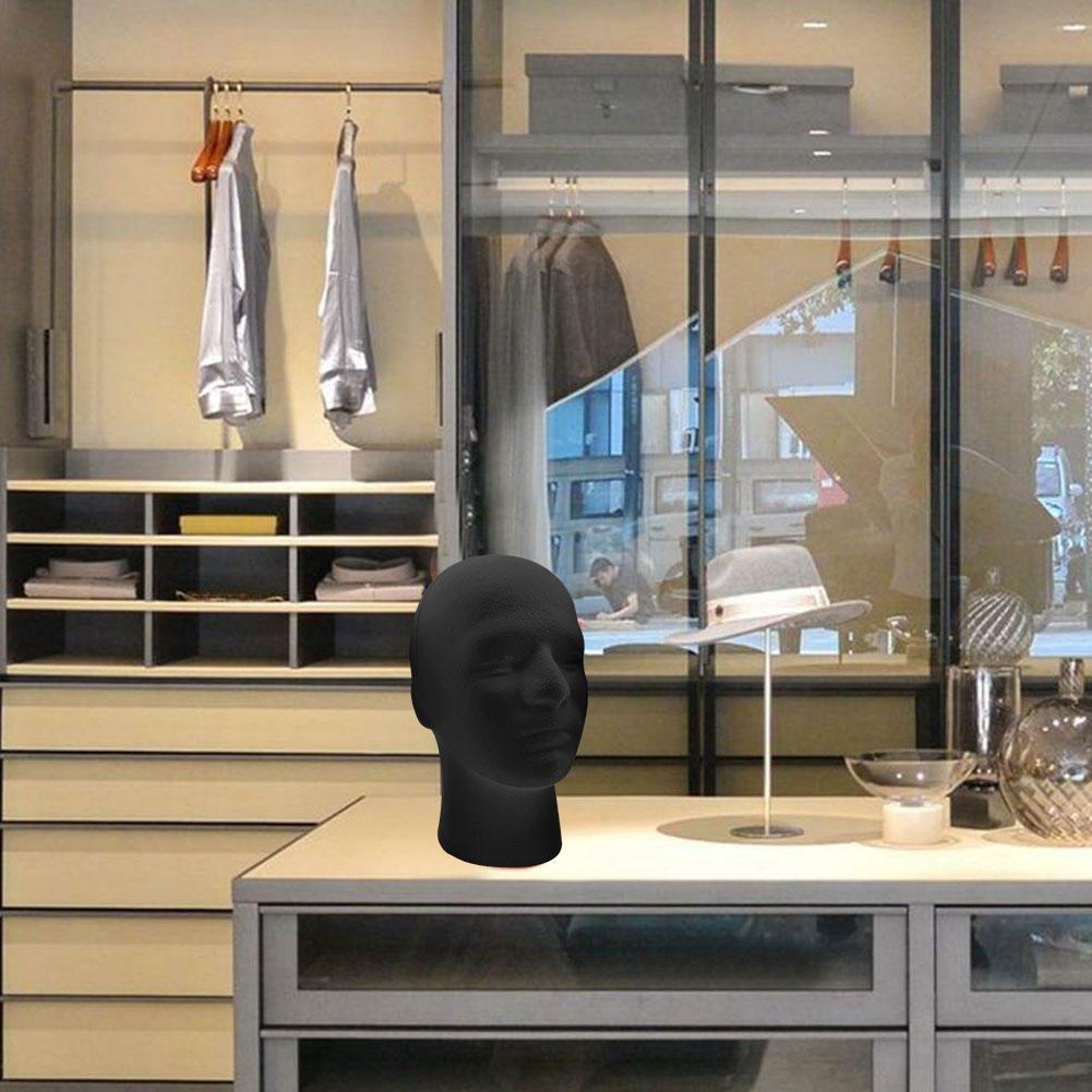 Practical Male Foam Mannequin Head Model Hat Wig Glasses Display Stand ...