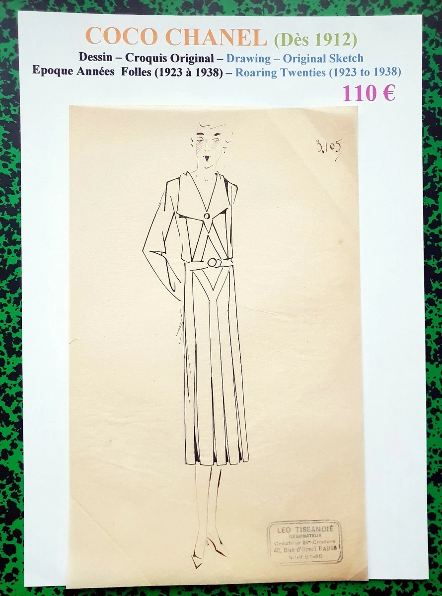 Coco Chanel Original Sketches