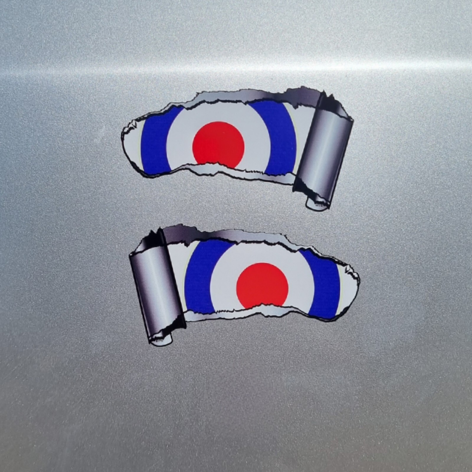 2x MOD RAF Target Ripped Metal Slash Vinyl Sticker Decal For Car ...