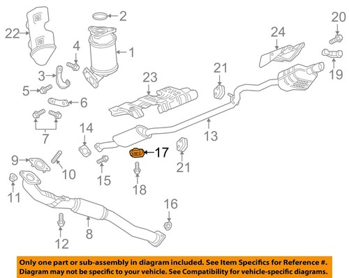 GM OEM 11-23 Acadia Exhaust System Exhaust Components-Front Hanger ...