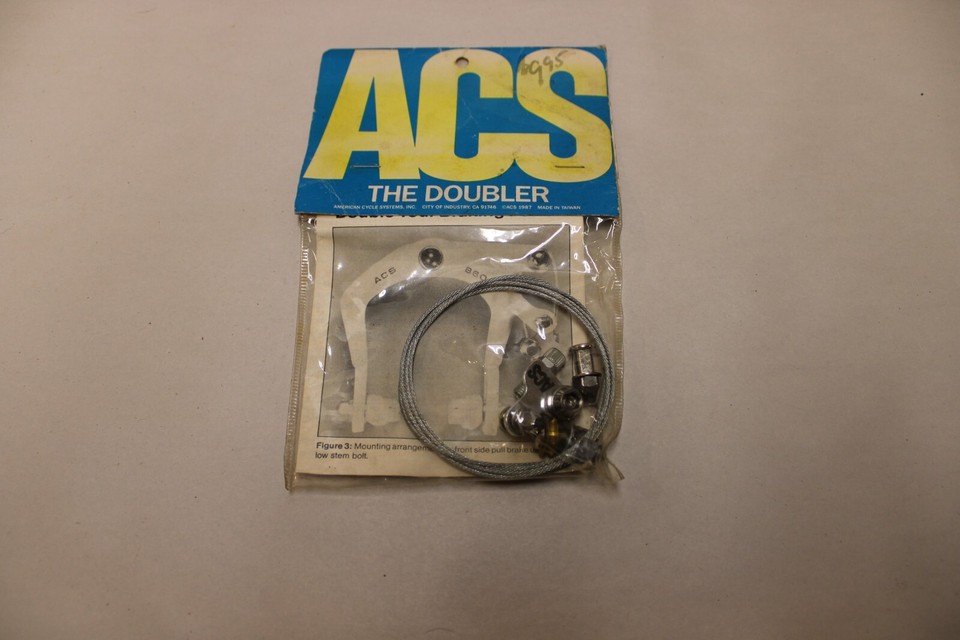 ! VINTAGE OLD SCHOOL ACS DOUBLER BRAKE BMX BIKE DOUBLE YOUR BRAKING ...