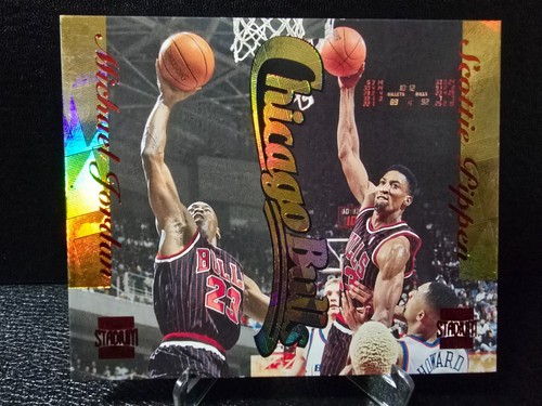 1996-97 Stadium Club Fusion MICHAEL JORDAN / SCOTTIE PIPPEN NON DIE-CUT ...
