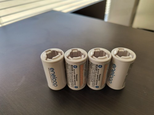 eneloop AA to C Size Battery Adapter, 4pc set, Panasonic | eBay