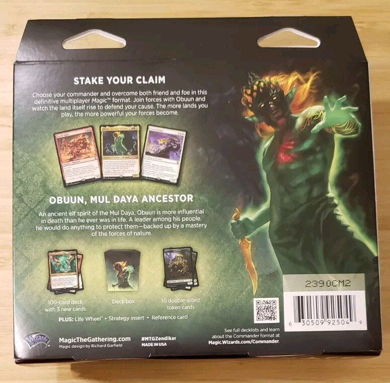 Magic: The Gathering Zendikar Rising Commander Deck Card Set - Land's ...