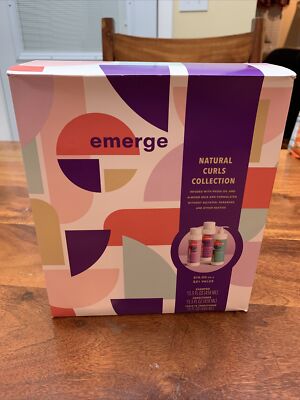 Emerge Natural Curls 3 Piece Set Shampoo Conditioner Leave In ...