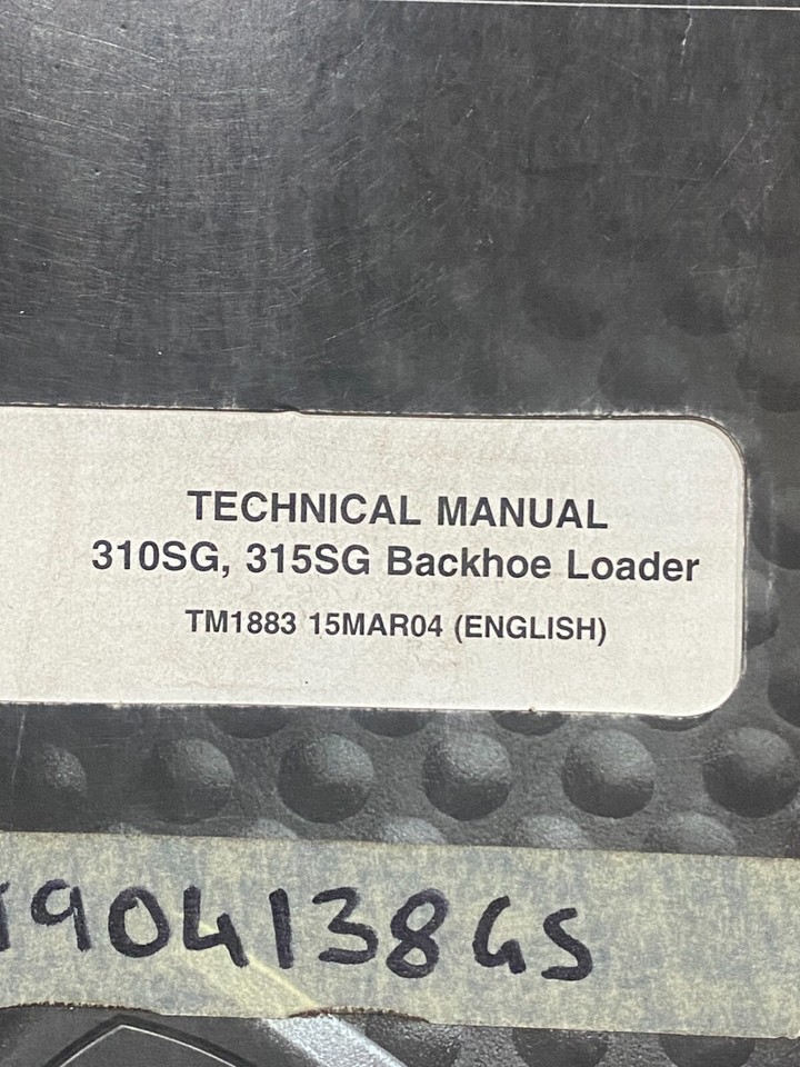 John Deere 310SG,315SG Backhoe Loader Technical Manual TM1883 15Mar04 ...