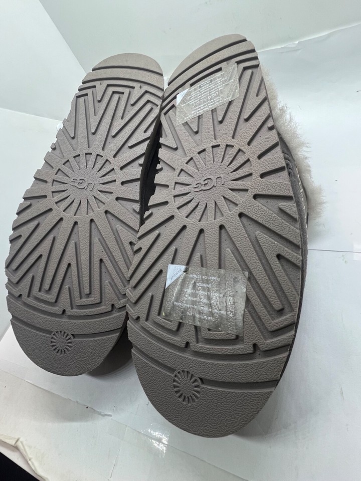 UGG Disquette Alpine Women Slippers Suede Thunder Cloud Grey Sz US 10 ...