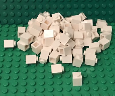 Lego 50 Pieces White Brick 1x1 Bulk Building Parts Lot (#3005) | eBay