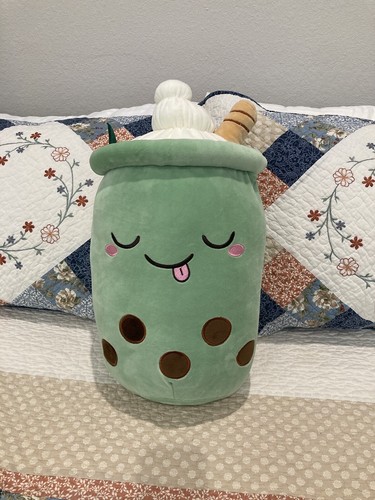 Mint & Whip Cream Boba Tea - Large 20 Inch - Squish Pillow | eBay